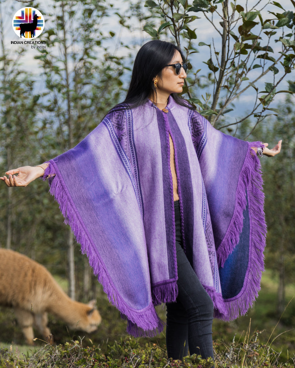 Baby Alpaca Poncho – Indian Creations Corp