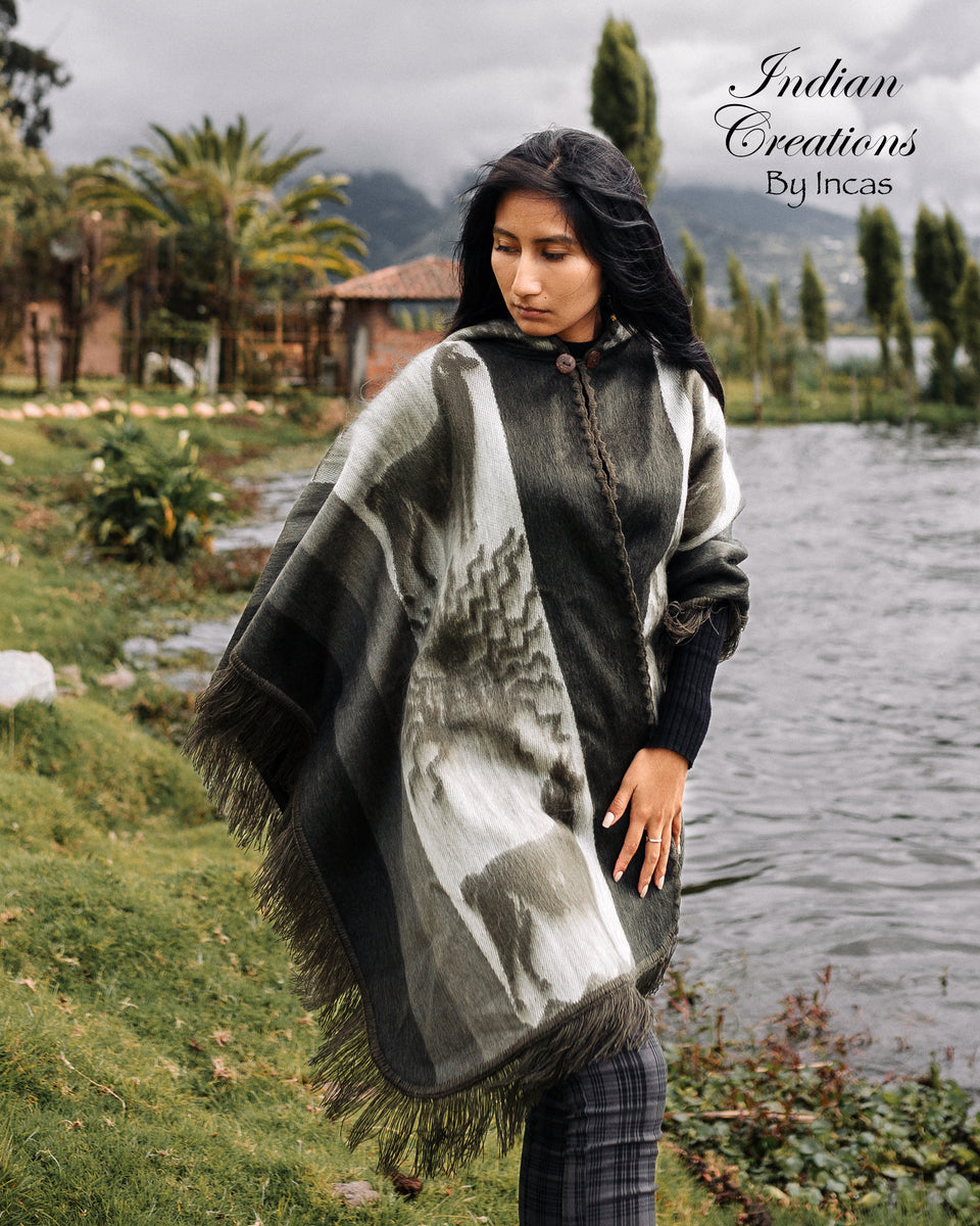 Baby Alpaca Poncho – Indian Creations Corp