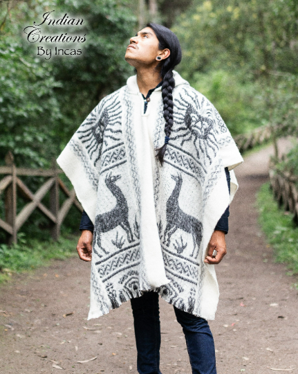 Alpaca Vibes Wool Poncho – Indian Creations Corp