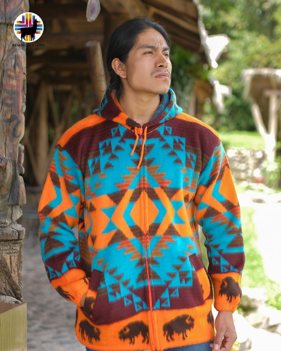 Shades Of Brown Alpaca Jacket – Indian Creations Corp