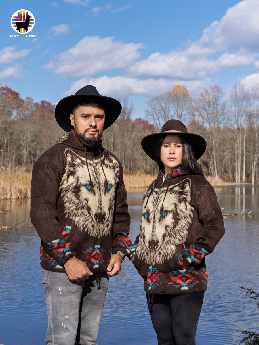Witchy Eyes Handmade Alpaca Wool Jacket. Crafted by Indigenous Hands ...